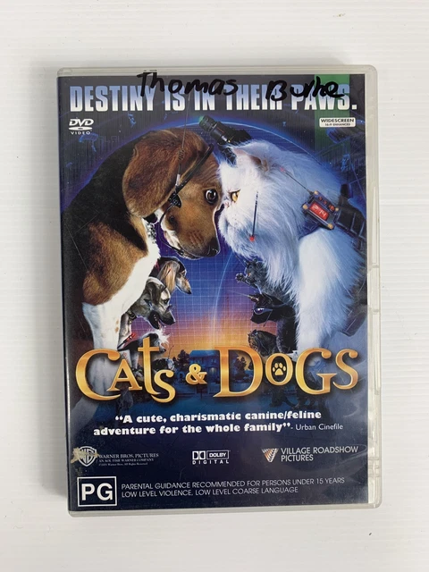 CATS DOGS DVD R4 2001 Alec Baldwin Tobey Maguire Jeff Goldblum $8.97 ...