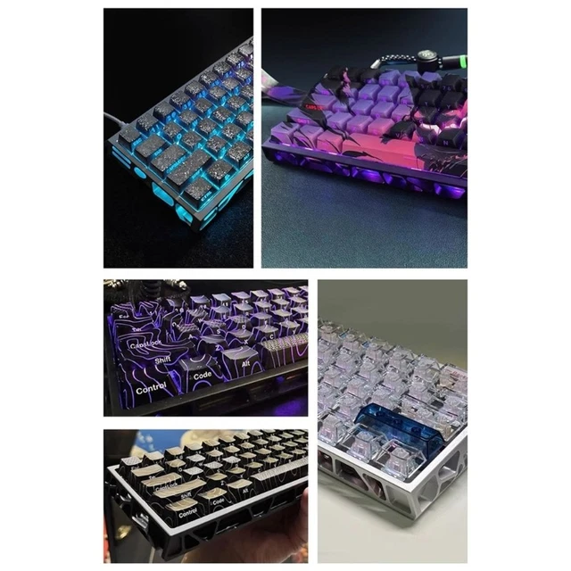 OPEN FRAME KEYBOARD Case Aluminum Alloy Skeleton Housing For Modern ...