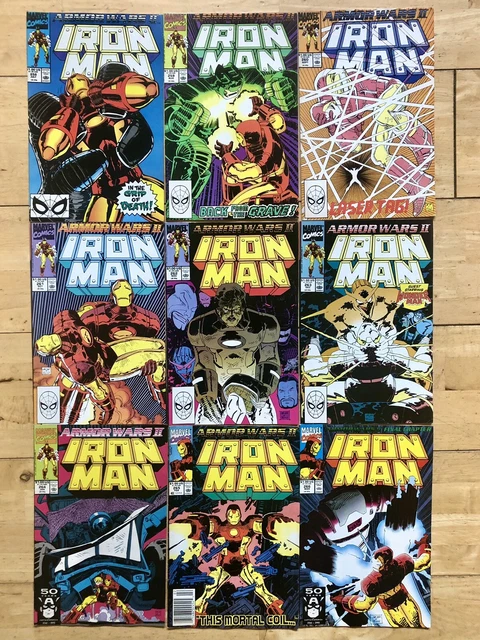 IRON MAN #258-266 ARMOR WARS II FULL RUN MARVEL 1990/91 J BYRNE & J ...