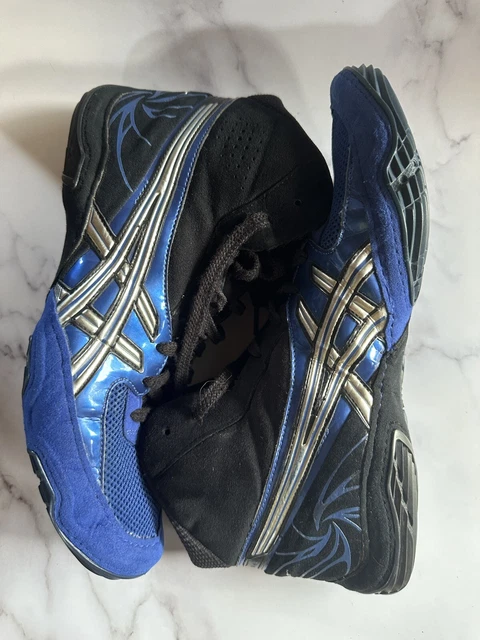 ASICS CAEL V4.0 Cael Sanderson Mens Size 10.5 Blue & Black Wrestling ...