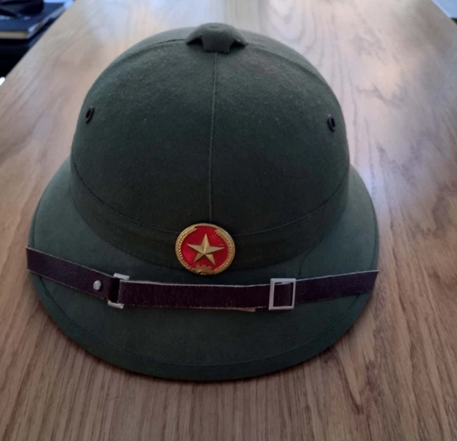 NORTH VIETNAMESE VC Viet Cong Pith Hat Souvenir From Vietnam £25.00 ...