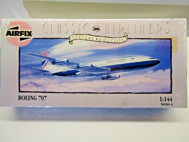 AIRFIX 1:144 SCALE British Airways Boeing 707 Model Kit # 04170 Series ...