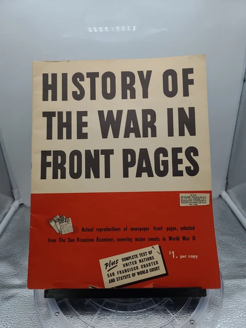 VINTAGE WW2 SAN Francisco Examiner History Of The War Through The Front ...