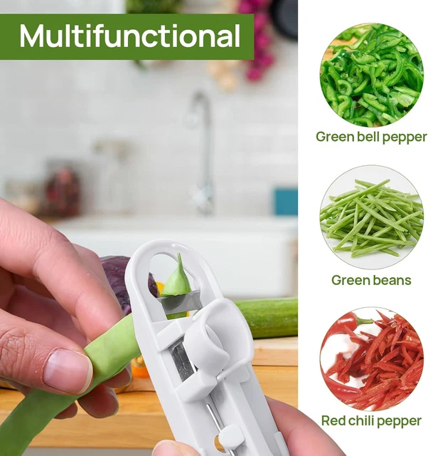 2PCS RUNNER BEAN Slicers, Multi-Functional Runner Bean Slicer and ...