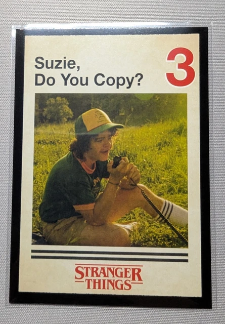 2025 PANINI STRANGER Things This Is Our Story Suzie, Do You Copy Dustin ...