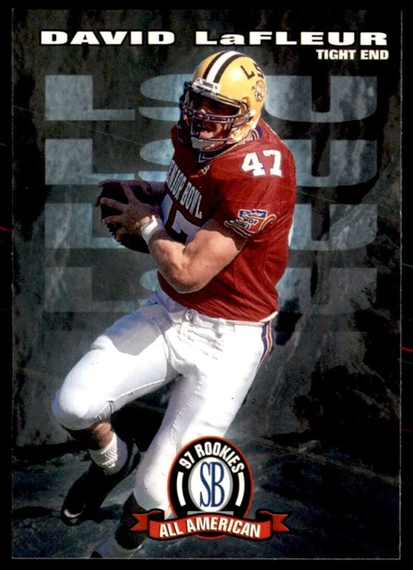 1997 SCORE BOARD NFL recrues David LaFleur LSU Tigers #88 EUR 3,28 ...