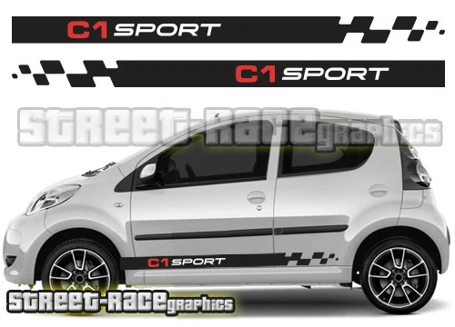CITROEN C1 062 side racing stripes graphics stickers decals vinyl £27. ...