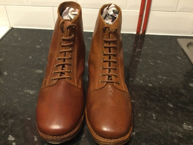 AIF WW1/WW2 TAN Leather Boots Size 9Uk Reproduction Pair Of Australian ...