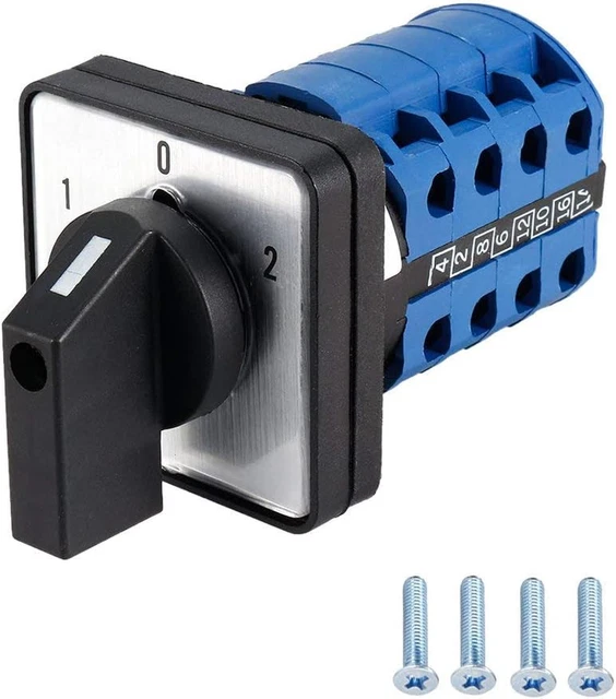 CHANGEOVER SWITCH LW28-20 3 Positions 16 Terminals Universal Rotary Cam ...