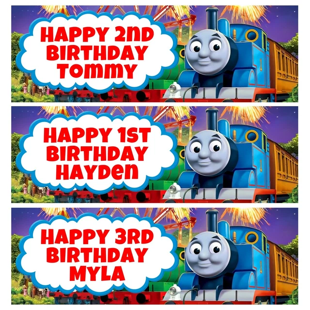 THOMAS THE TANK ENGINE Personalised Birthday Banners - Thomas & Friends ...