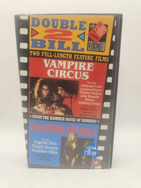 VAMPIRE CIRCUS & Countess Dracula VHS - 2-On-1 Video PAL UK Horror ...