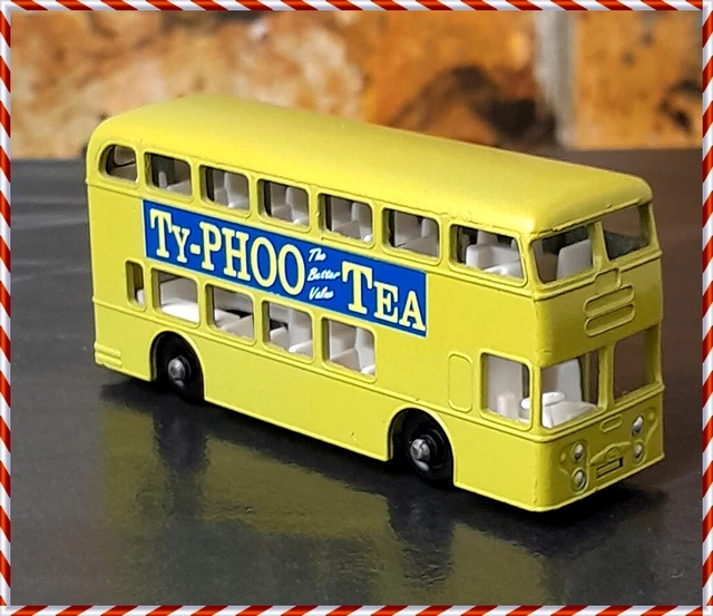 MATCHBOX LESNEY 74B Daimler Fleetline Bus - code 3 custom - yellow / Ty ...
