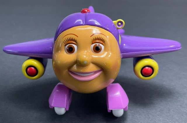 JAY JAY JET Plane Tracy Purple Plastic Airplane 3" Toy Island 2002 $7. ...