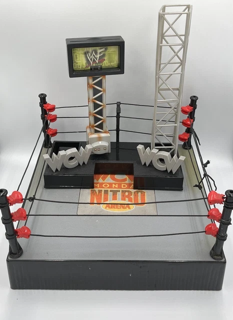 WCW WRESTLING RING Set Monday Nitro Arena Vintage Retro Wrestling Ring ...