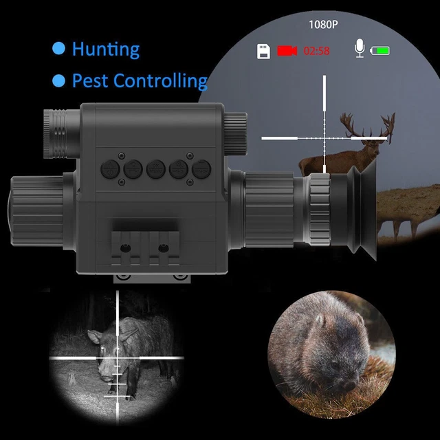 MEGAOREI M5 DIGITAL Night Vision Rifle Scope Optic Hunting Sight 940nm ...