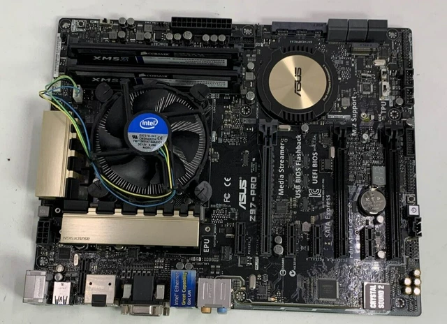 ASUS Z97-PRO MOTHERBOARD - LGA 1150/Socket - with 8GB RAM and Fan £59. ...