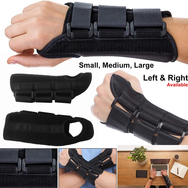 CARPAL TUNNEL SPLINT Hand Wrist Support Brace Fractures Right Left S/M ...
