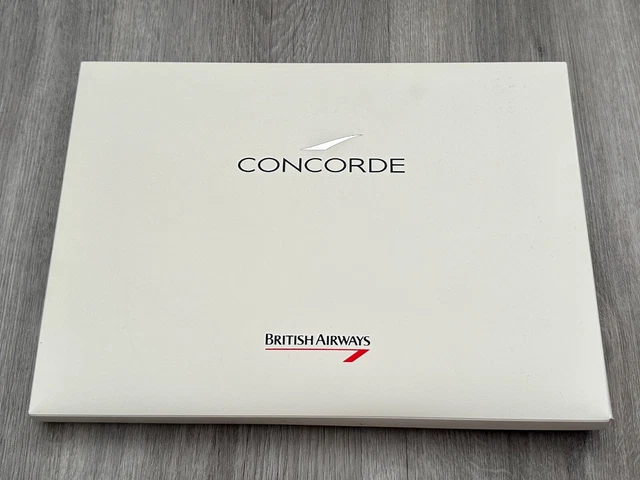 BRITISH AIRWAYS CONCORDE Document Folder from flight 1990s £9.99 ...
