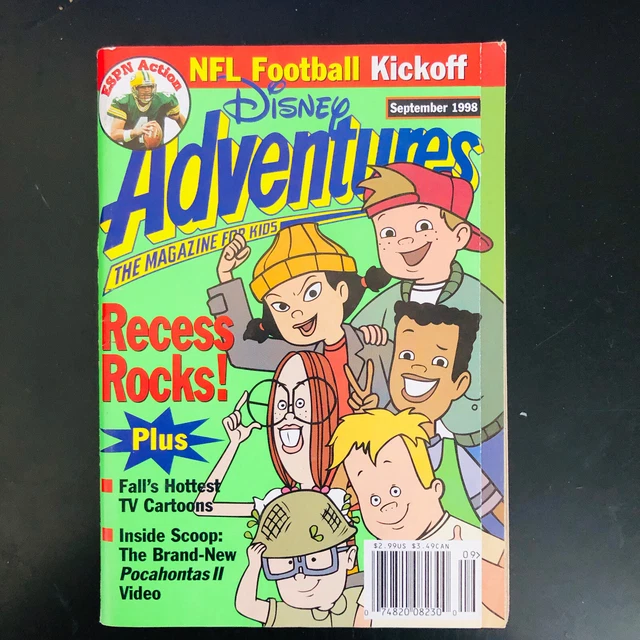 DISNEY ADVENTURES MAGAZINE Recess NFL ESPN Pocahontas 90s September ...