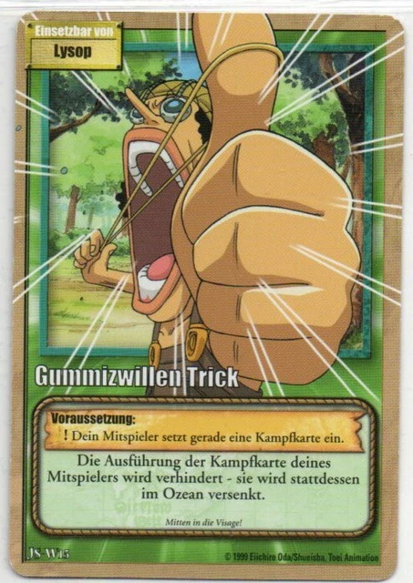 ONE PIECE TCG Karte Carte JS-W15 Lysop Gummizwillen Trick EUR 2,90 ...