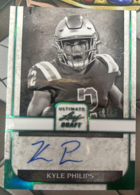 2022 LEAF ULTIMATE Draft Kyle Philips #PA-KP1 Rookie Auto RC 12/25 £2. ...