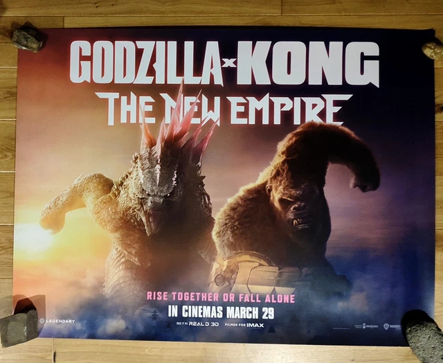GODZILLA X KONG The New Empire Original Quad Cinema Poster,Slight ...