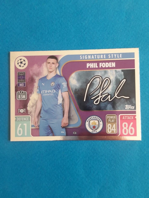 PHIL FODEN TOPPS Match Attax 2021-2022 Card Signature N.436 EUR 1,90 ...