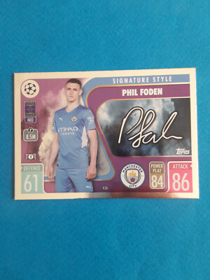 PHIL FODEN TOPPS match attax 2021-2022 Card Signature n.436 £1.98 ...