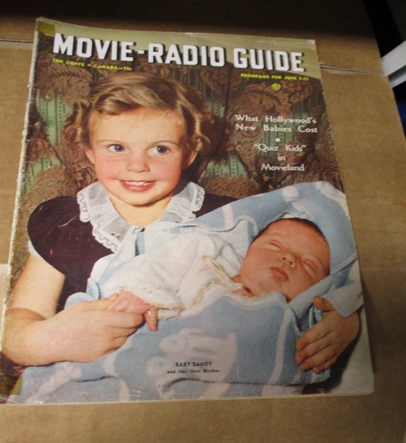 MOVIE RADIO GUIDE Magazine June 7-13, 1941 Cover: Baby Sandy A736 PB £6 ...