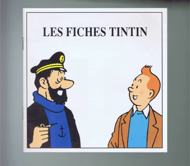 TINTIN / HERGE PRESENTATION DES FICHES TINTIN + 2 AUTOCOLLANTS Ed ...