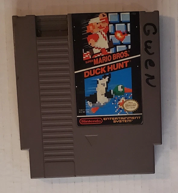 NINTENDO NES SUPER Mario Bros Duck Hunt Game Cartridge Only Tested ...