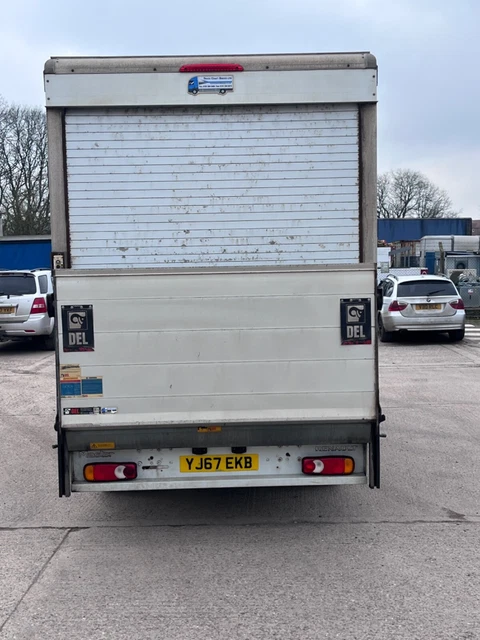 2017REG RENAULT MASTER Luton Curtainsider Van with Roller Shutter &Tail ...