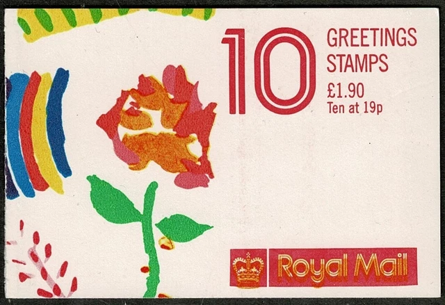 1989 BOOKLET GREETINGS Stamps + Labels SGFY1 Inscribed September 1988 ...