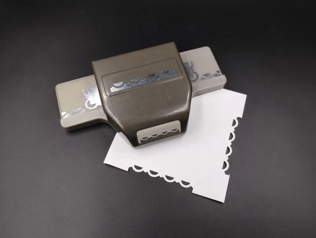 STAMPIN UP BORDER SCALLOP TRIM Edge Paper Punch Slim Line Locking 2" $9 ...
