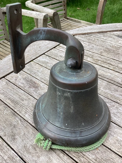 ORIGINAL AIR MINISTRY ww2 RAF scramble bell 1938 dated +wall bracket ...