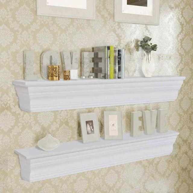 2120712 MENSOLE A Muro Aaliyah 2 pz Bianche EUR 88,99 - PicClick IT