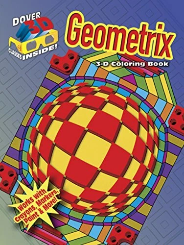 3-D LIBRO PARA Colorear - Geometrix (Dover Colorear) Por Bishop, Jennifer, Nuevo EUR 14,76 ...
