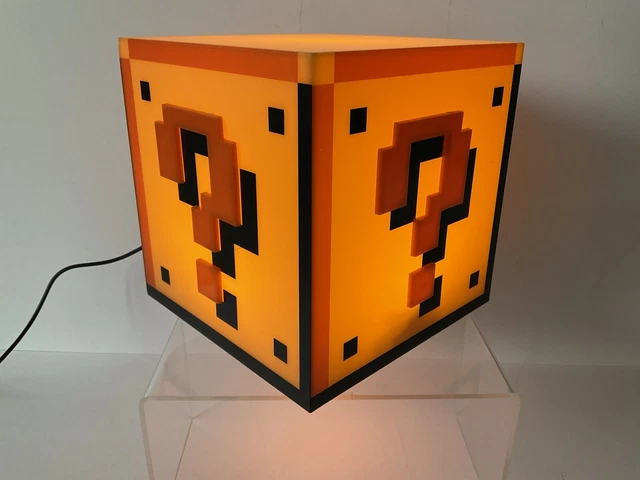 NINTENDO SUPER MARIO Bros Question Block Light Sounds Collectors 2015 ...
