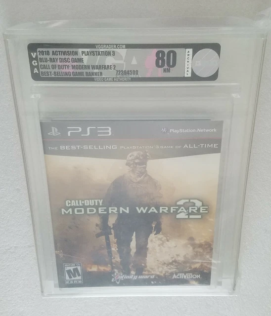 VGA 80 CALL of Duty Modern Warfare 2 MW2 (2009) Archival UV Case PS3 ...