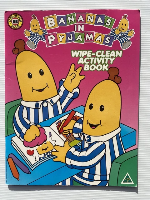 BANANAS IN PYJAMAS ~ WIPE-CLEAN ACTIVITY BOOK 1993 Vintage $29.95 ...