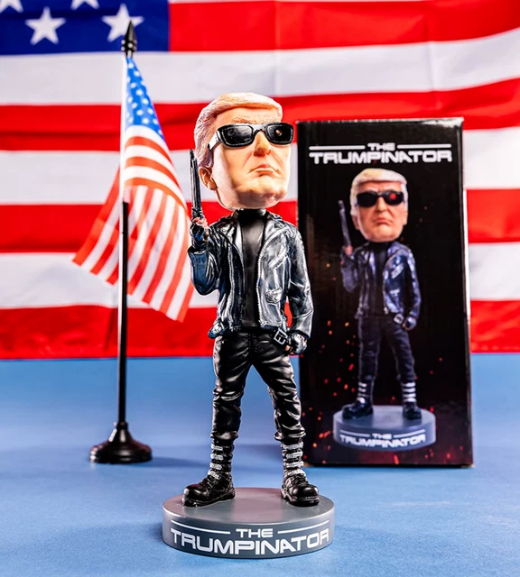DONALD TRUMP ACTION Figure USA 2025 Terminator Trump Fun Collectible £ ...