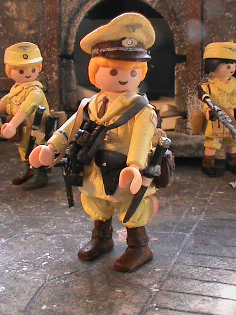 PLAYMOBIL PERSONNALISÉ ORIGINAL WEHR.33 Bataillon Kennung (LIBIA-1941 ...