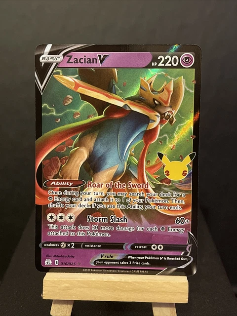 POKEMON CARD ZACIAN V 016/025 Ultra Rare Celebrations Near Mint EUR 2 ...