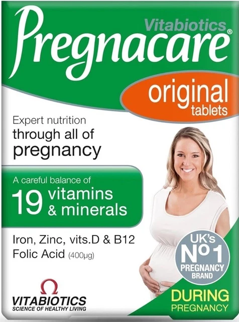 VITABIOTICS ORIGINAL PREGNACARE Dietary Supplement - 90 Tablets £10.79 ...