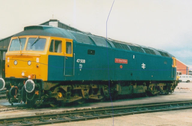 DIESEL TRAIN PHOTO Railway Picture Br Class 47 Photograph British Rail ...