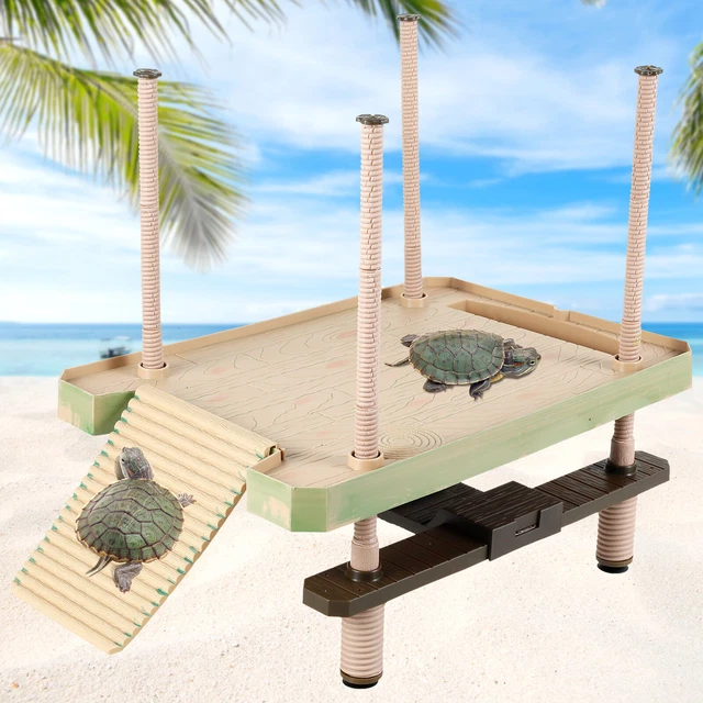 LARGE TURTLE BASKING Platform Floating Ramp Ladder Reptile Tortoise ...