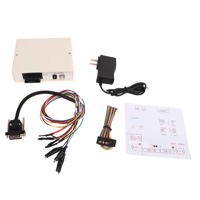 ECU DEVICE BOX ECU Flash With Full Adapters ECU Power Box Flash With ...