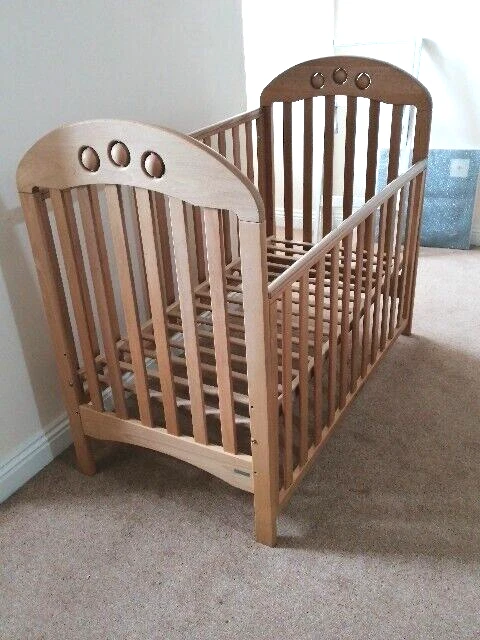 #JOHN LEWIS SOLID Beech Wood Dropside COT in Very Good Condition £75.00 ...
