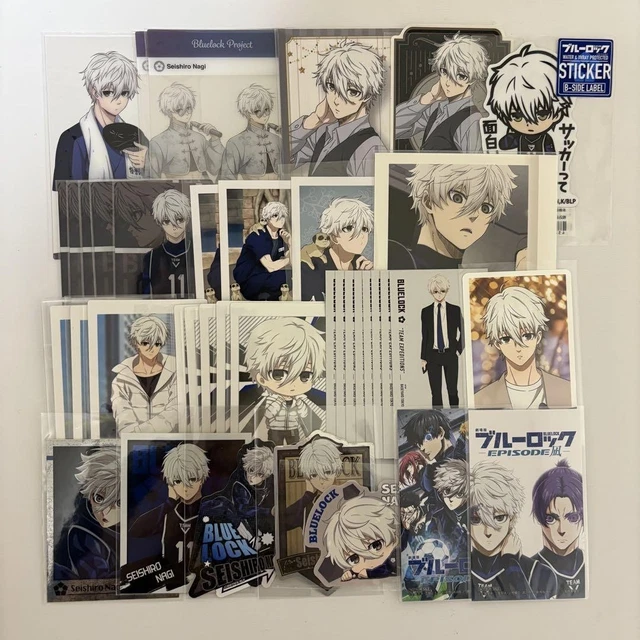 BLUE LOCK BLUE Lock Nagi Seishiro Pashacolle Card Oblate Sticker Karten ...