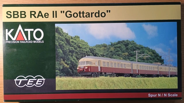 KATO N GAUGE 11400 SBB CFF FFS RAe II TEE Trans Europ Express 6 coach ...